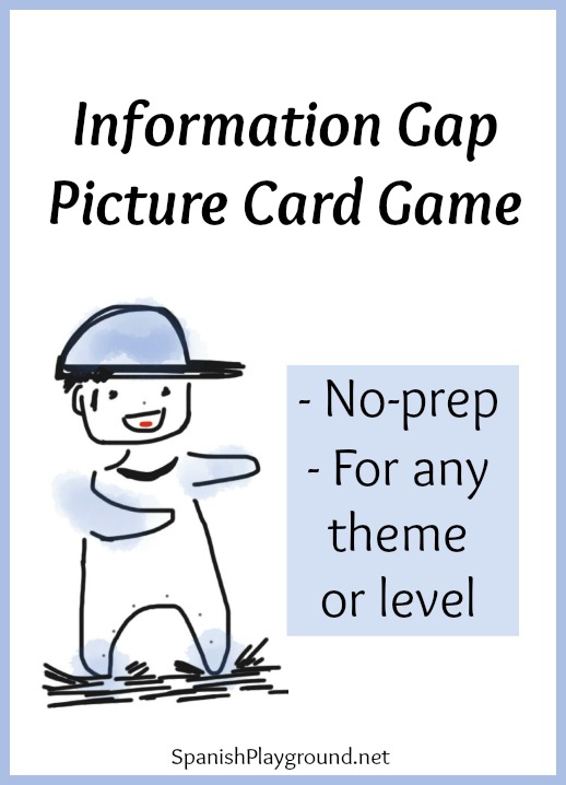 Spanish Information Gap Game: Name That Card - Spanish Playground Spanish Information Gap Game: Name That Card - Spanish Playground